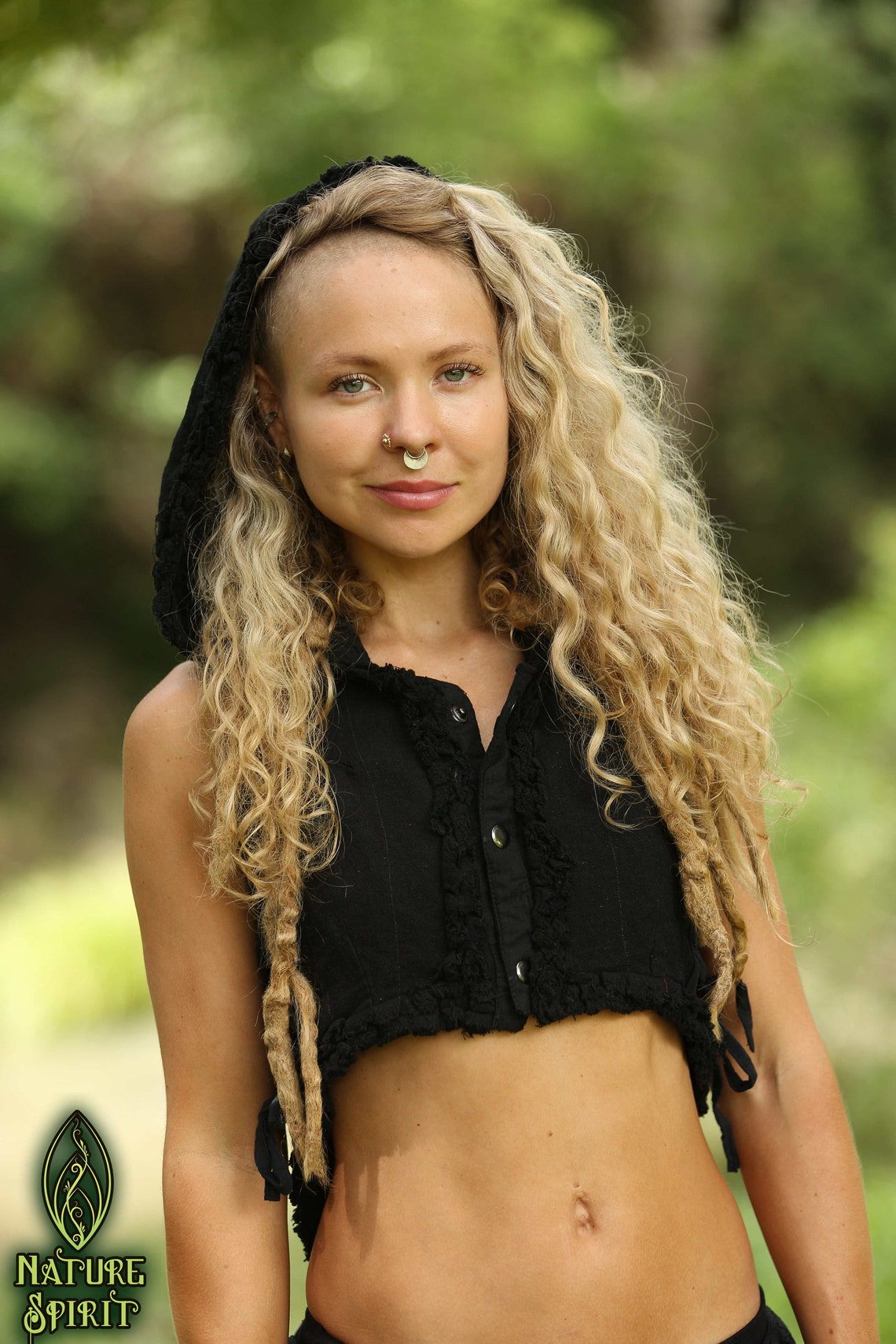 Pixie Hood Vest Festival Fairy Vest Pixie Clothing Boho | Etsy