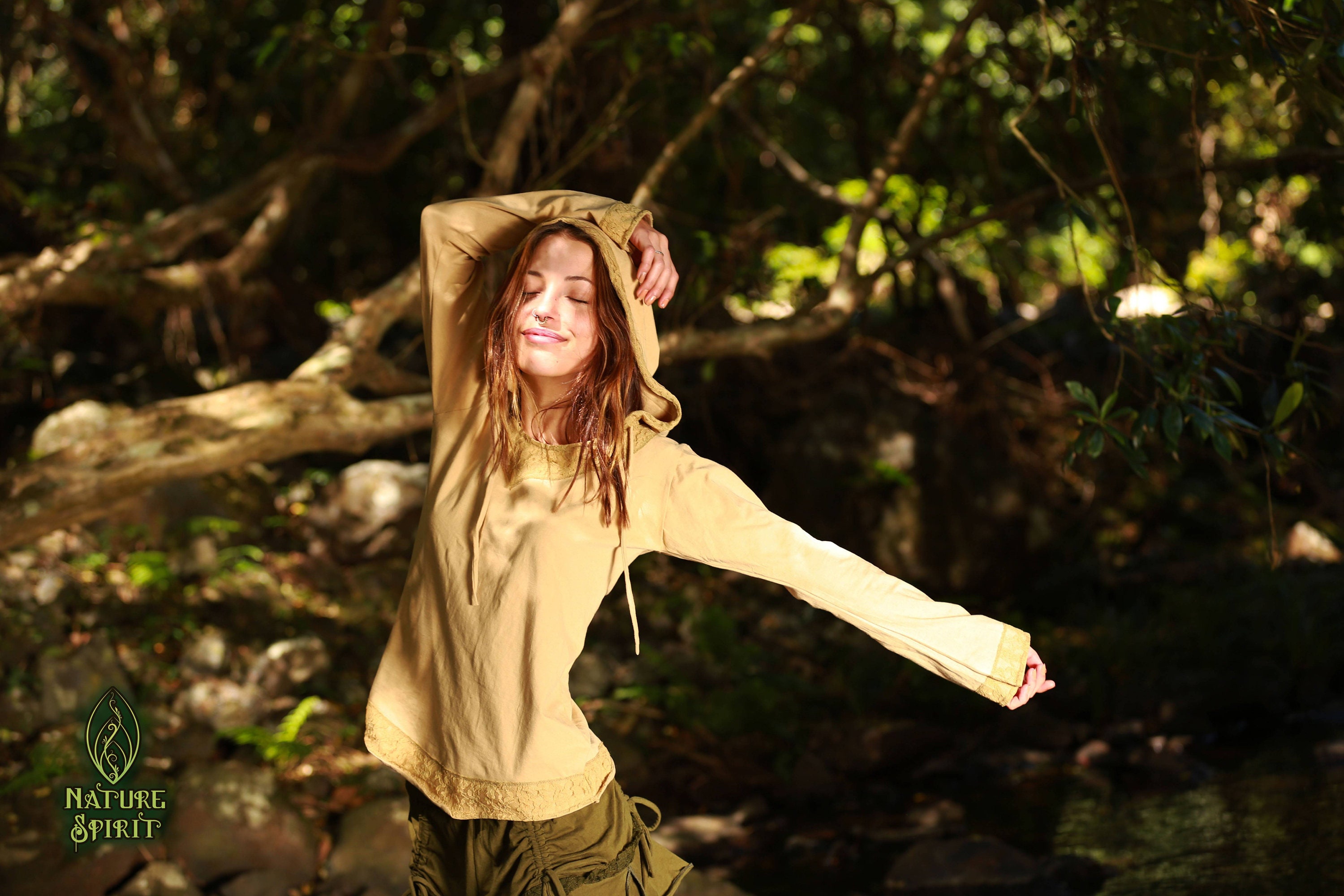 Rave Clothing Boho Blossom Hood Top Pullover Hoodie | Etsy