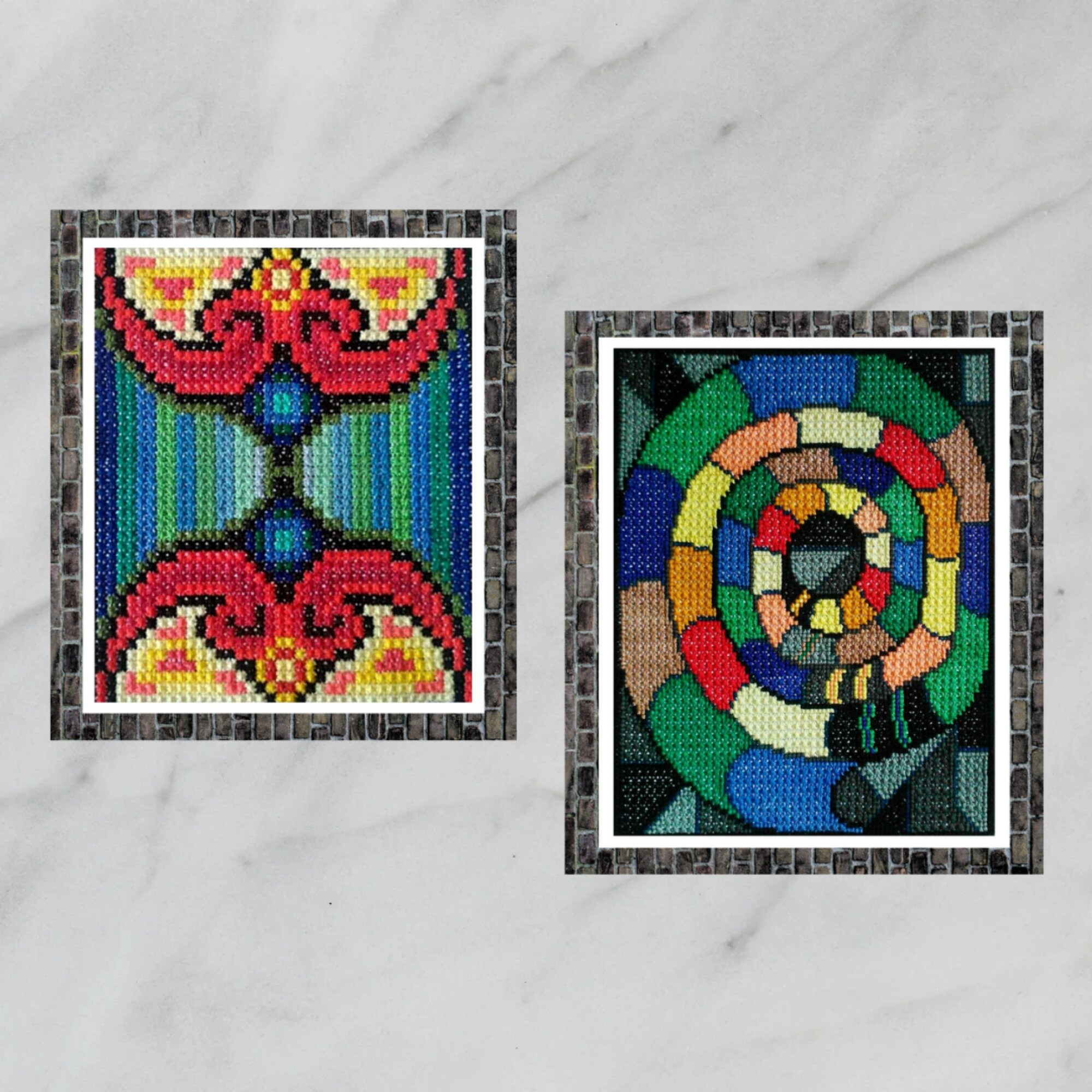 Abstract Sampler Cross Stitch Pattern PDF Set Learn - Etsy