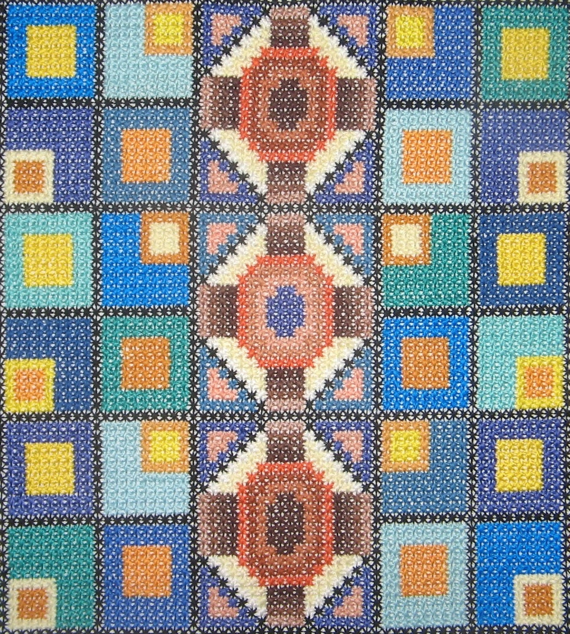 Mid Century Modern Sampler Cross Stitch Pattern PDF Evening - Etsy