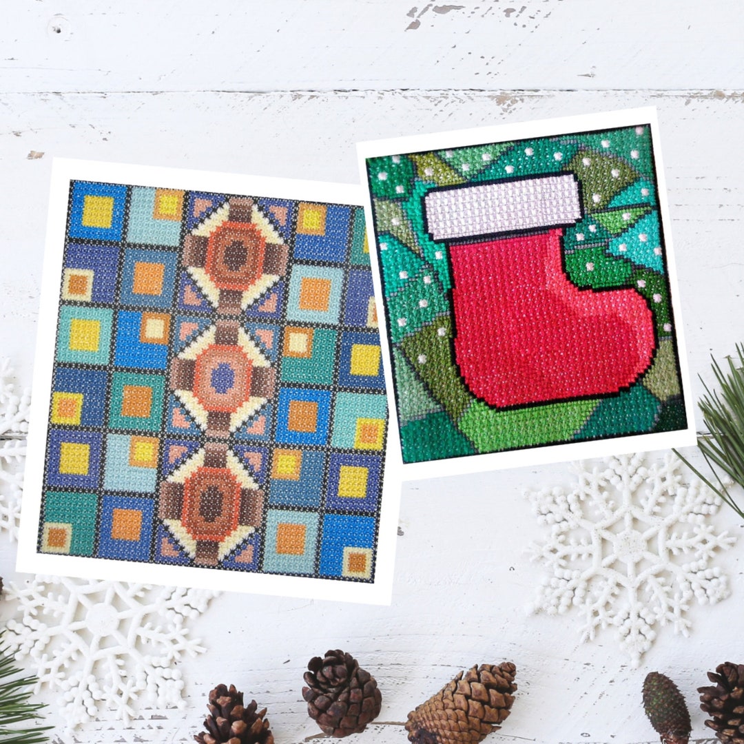 Mid Century Modern Sampler Cross Stitch Pattern PDF Set With Stitch ...