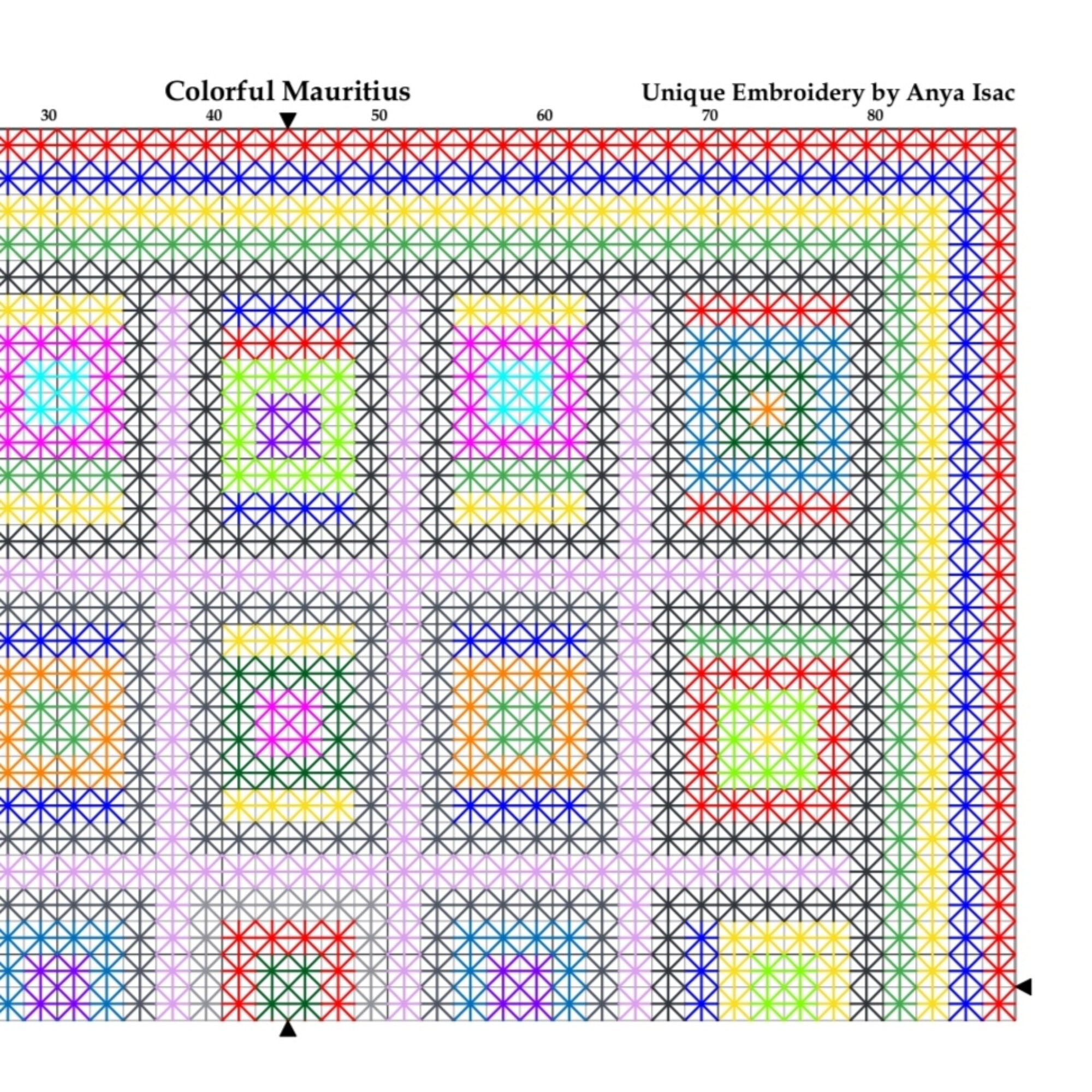 Double Cross Stitch Pattern Set, Geometric Abstract Embroidery (PDF) - Etsy