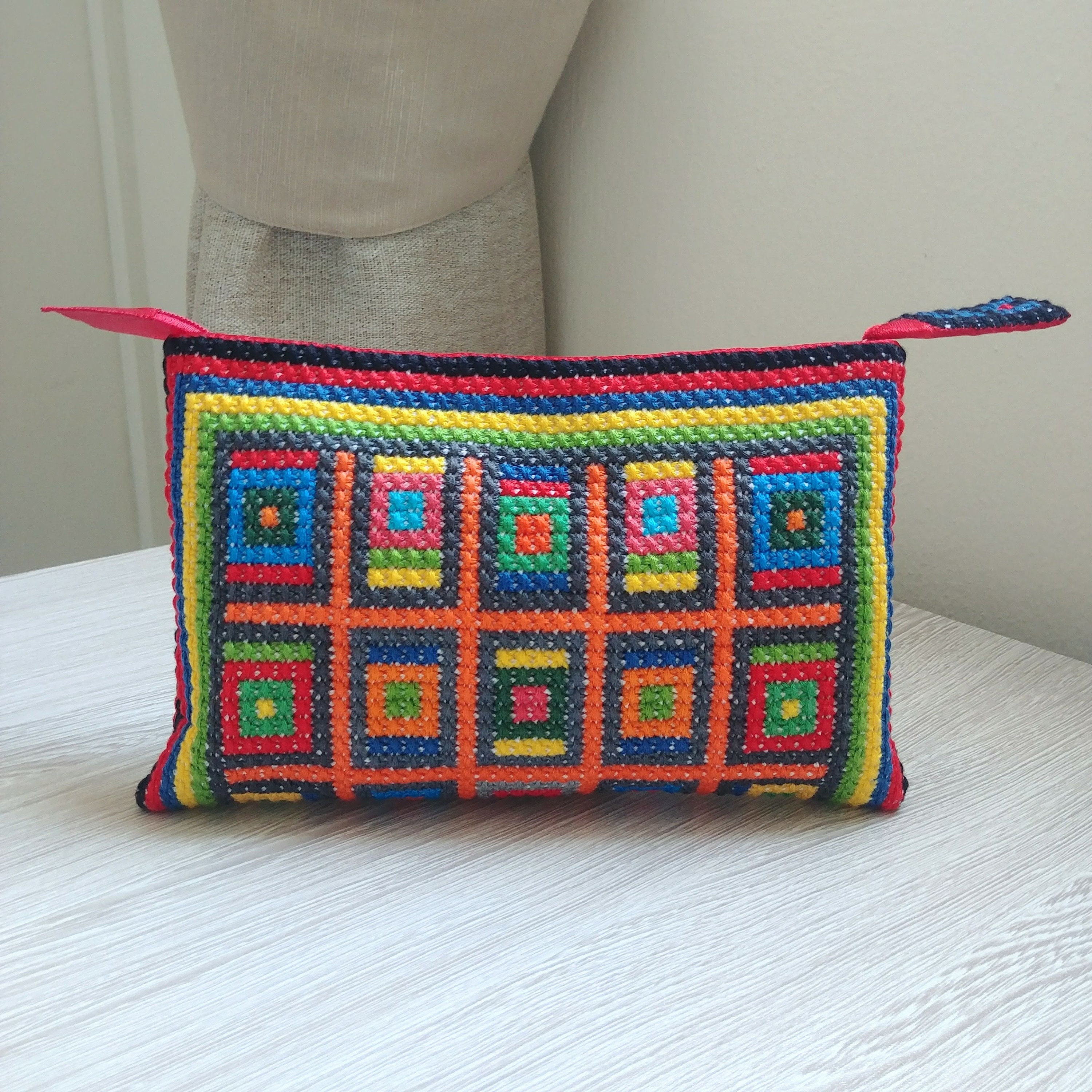 Mid Century Modern Cross Stitch Pattern PDF Colorful Mauritius, Double ...