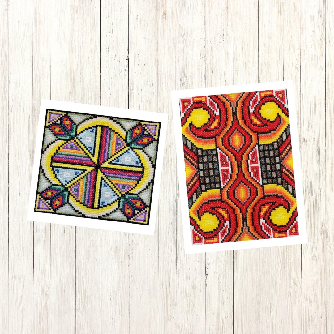 Double Cross Stitch Samplers + Tutorials, Original Xstitch Pattern, DIY ...