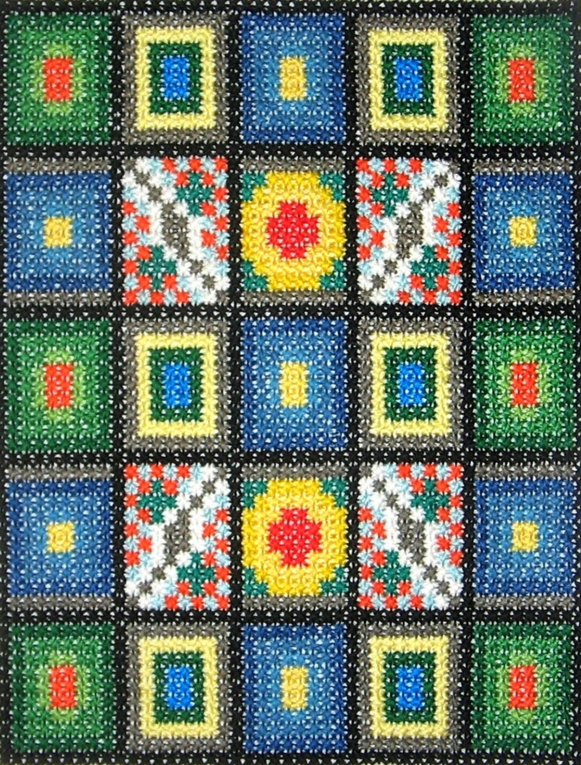 Mid Century Modern Cross Stitch Pattern PDF Set, Wall Decor DIY Canvas ...