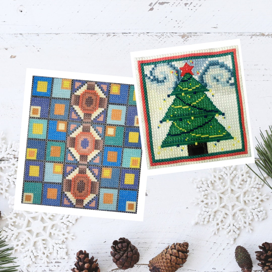 Mid Century Modern Sampler Cross Stitch Pattern PDF Set of DIY Gift ...
