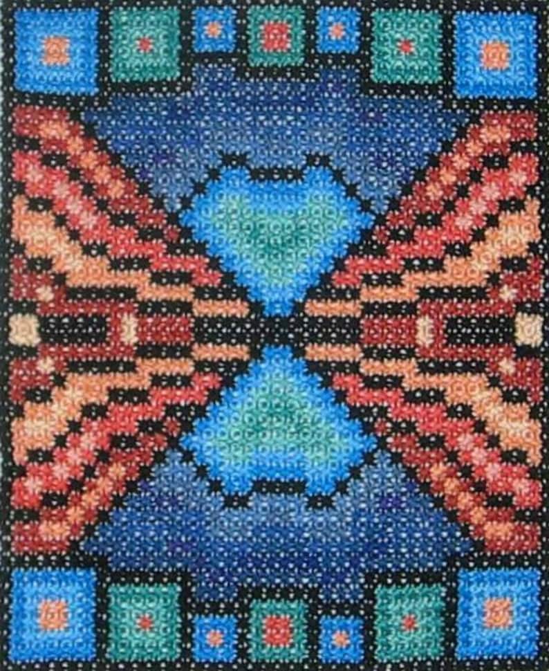 Abstract Cross Stitch Pattern Set, Contemporary Sampler, Double Stitch ...