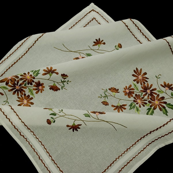 Embroidered Tablecloth - Etsy