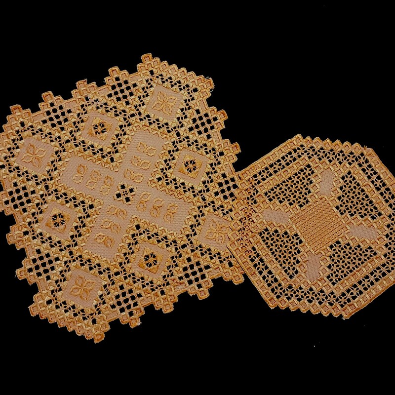 Hardanger Doily - Etsy