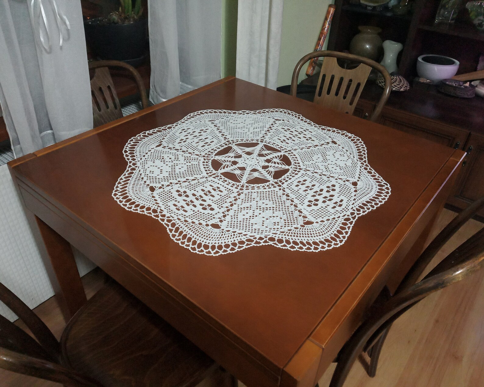 Vintage Handmade Crocheted Centerpiece or Topper Large - Etsy