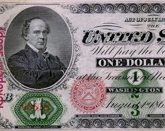 1862 1 Dollar Bill - Etsy