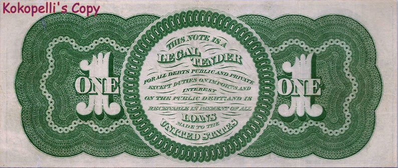 1862 *1 Dollar Legal Tender Note** This Was the First Federal *1 Dollar ...