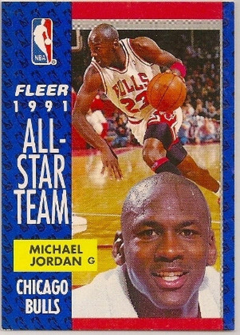Michael Jordan 1991 All Star-team Card # 211 - Etsy
