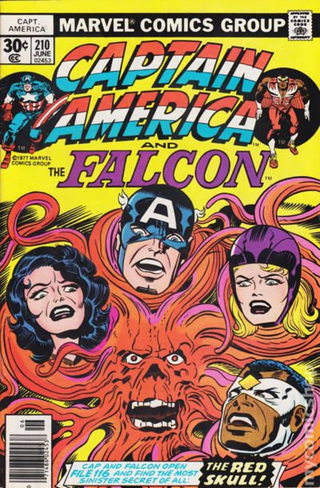 Captain America 212 aug 1977, Marvel - Etsy