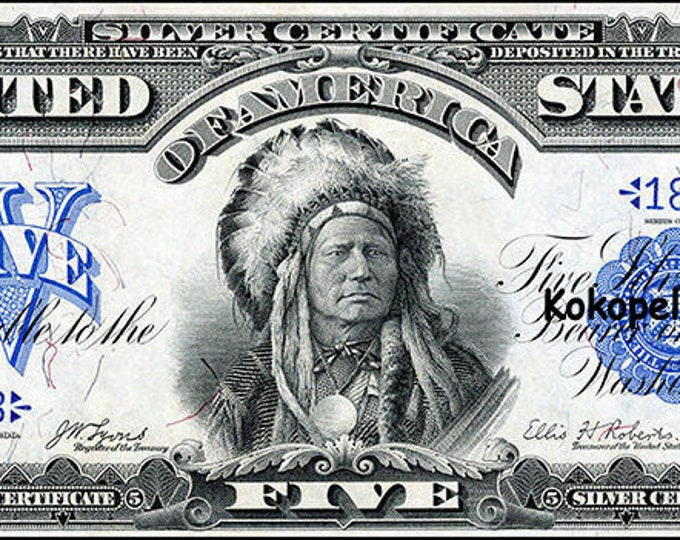 1899 5 Dollar US Silver Certificate Free Shipping MUST - Etsy