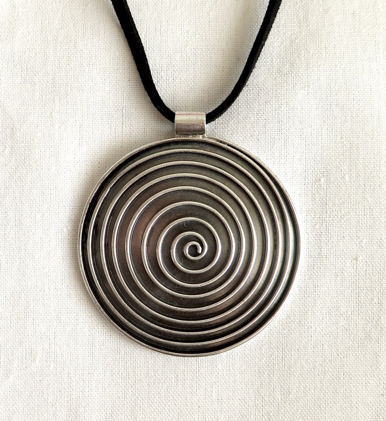Sterling Silver Large Statement Pendant Necklace for Men or Women ...