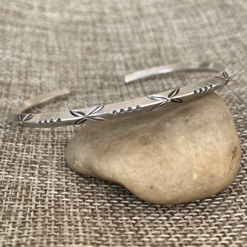 Sterling Silver Cuff Bracelet Angular Solid Silver Bangle - Etsy