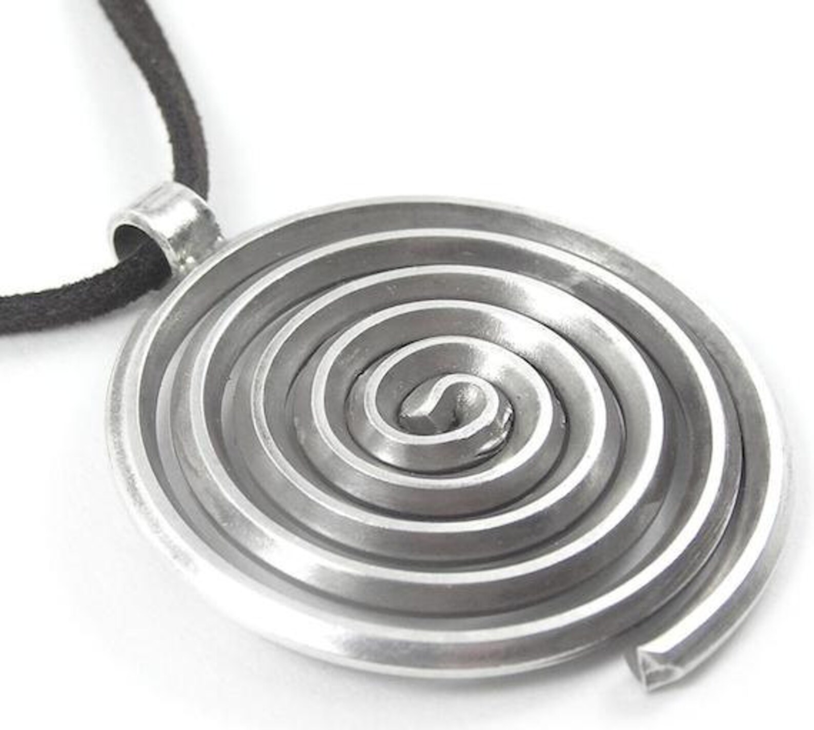 Handmade Sterling Silver Large Pendant Necklace Thick Rustic - Etsy