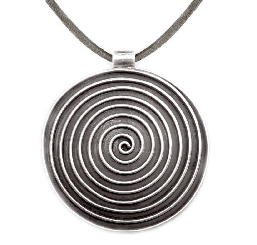 Sterling Silver Large Statement Pendant Necklace for Men or Women ...