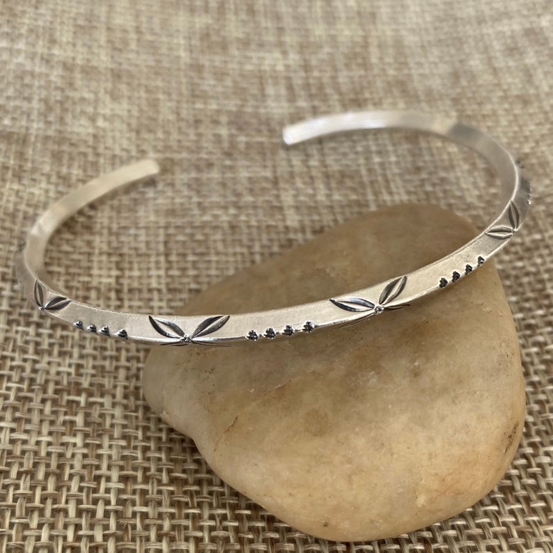Sterling Silver Cuff Bracelet Angular Solid Silver Bangle - Etsy