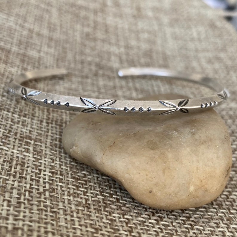 Sterling Silver Cuff Bracelet Angular Solid Silver Bangle - Etsy