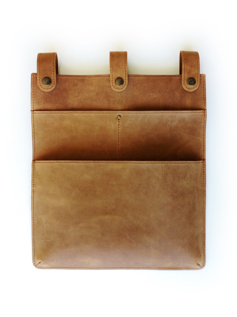 Leather Hanging Kids Bed Side Pocket Organizer Hanging Books - Etsy