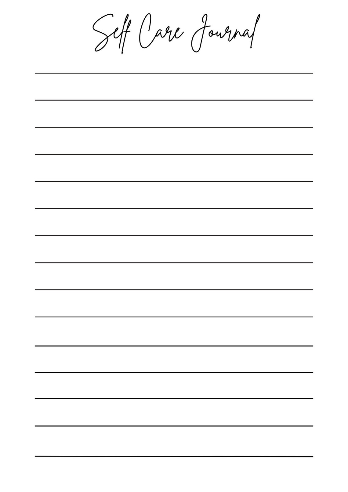 Self-care Log by Treat Yourself Pretty - Etsy