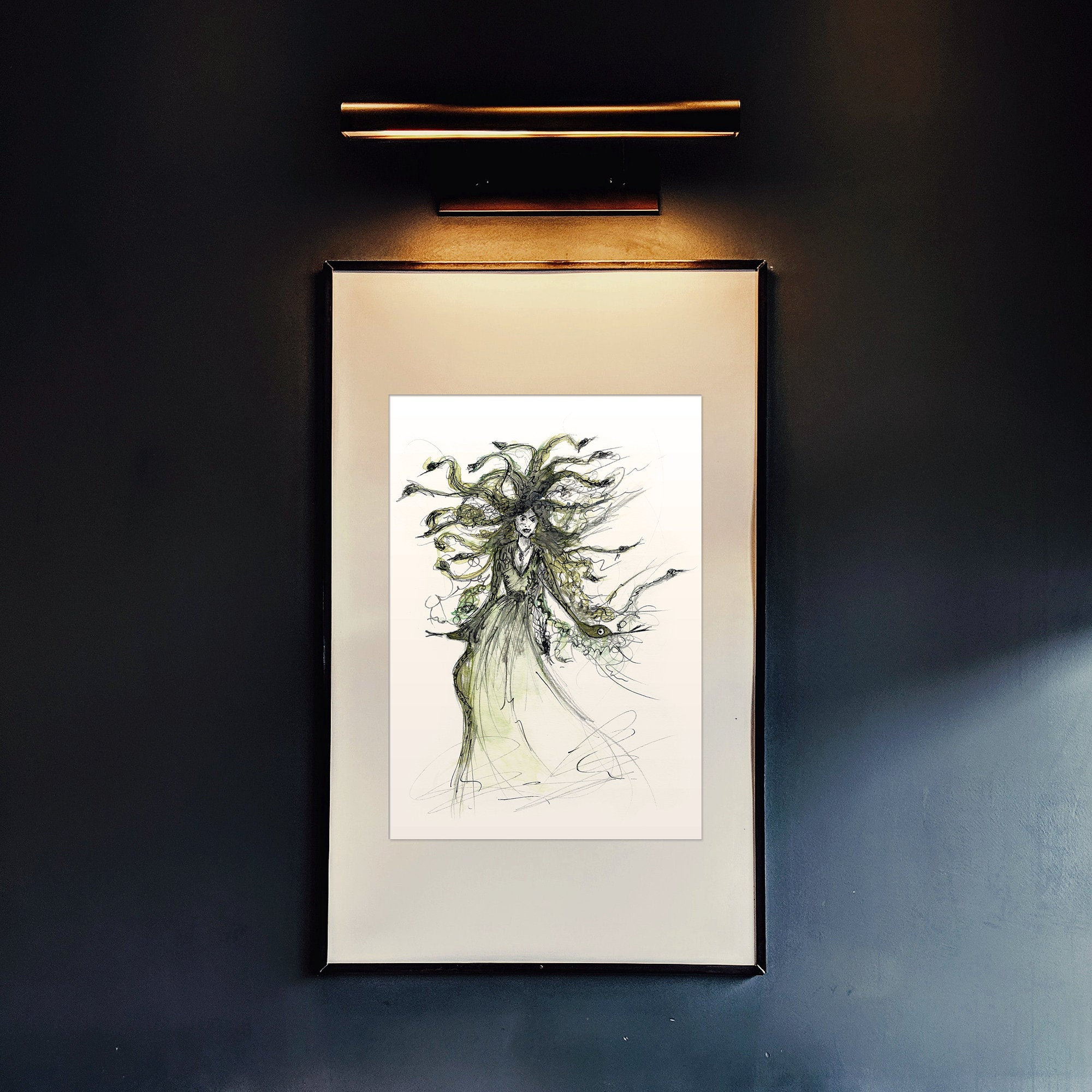 Medusa Print | Medusa Art Print | Medusa Poster | Medusa Design ...