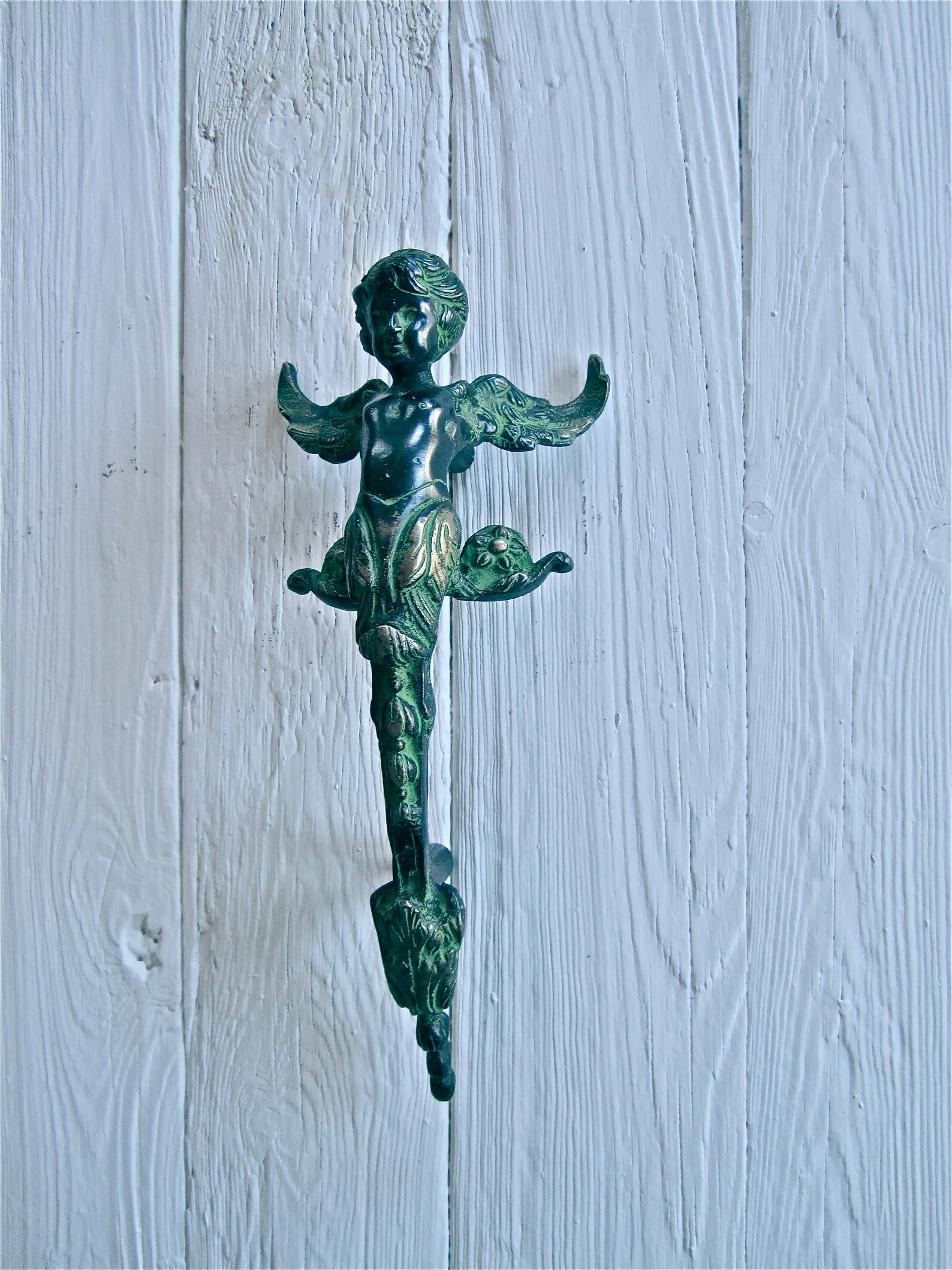Beautiful Angel Brass Handle - Etsy