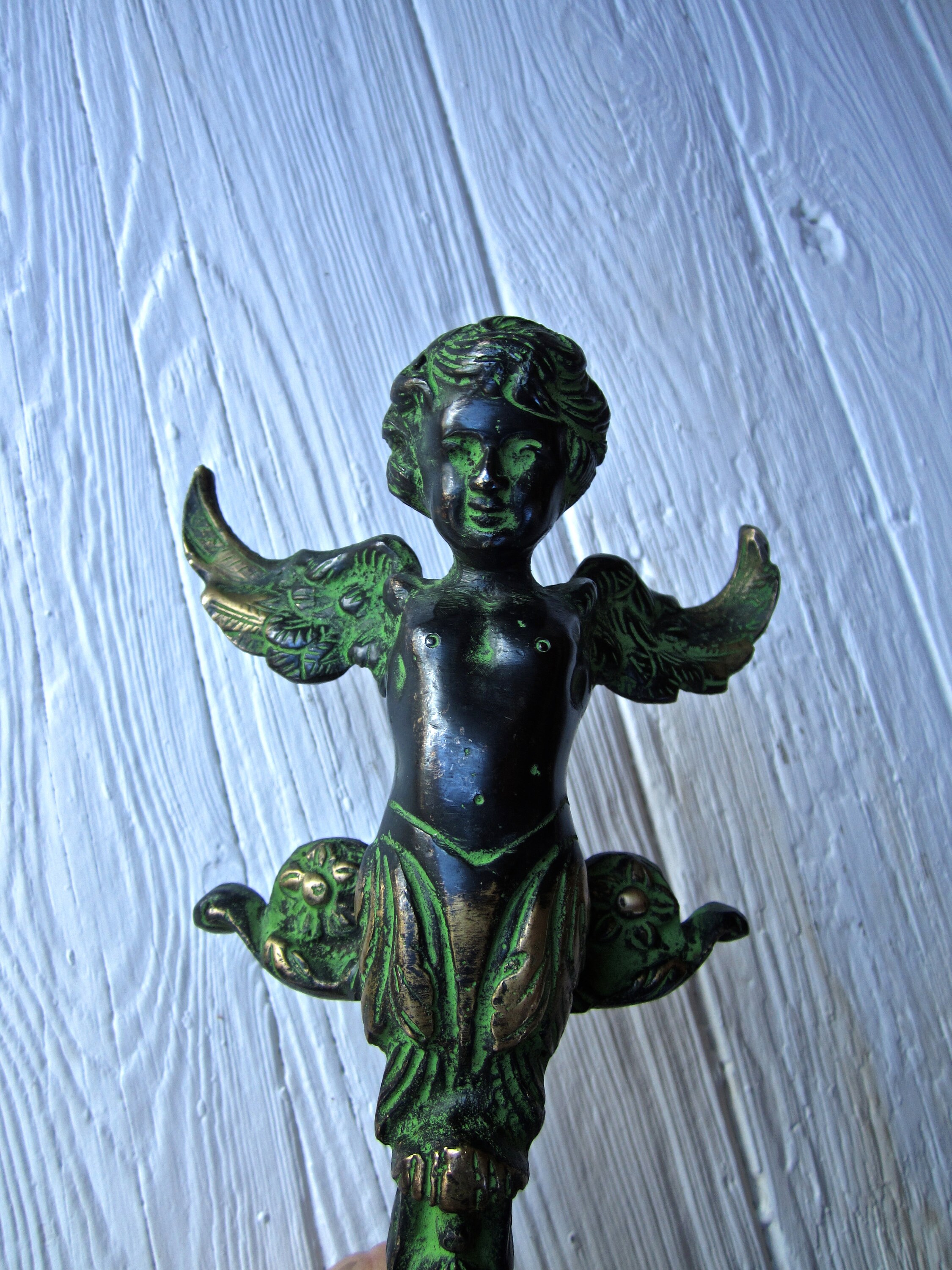 Beautiful Angel Brass Handle - Etsy