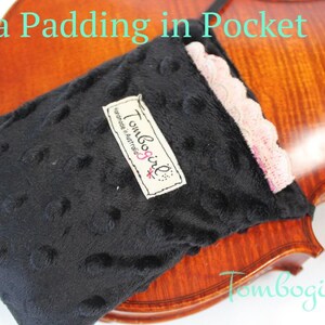 Violin Shoulder Rest & Chin Comforter Adjustable Padding Pocket 1/10, 1 ...