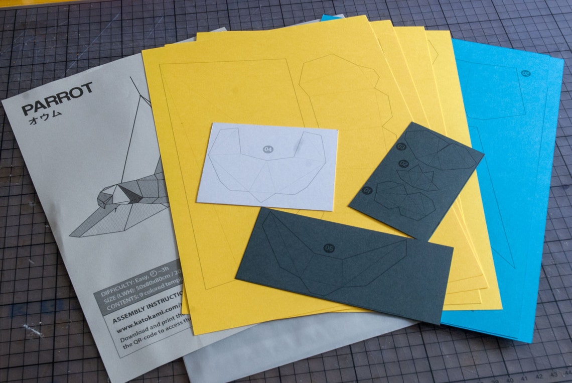 Parrot - DIY Papercraft Kit (instant Download) - Etsy