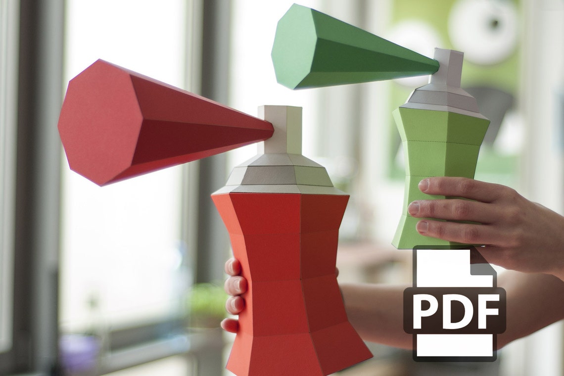 Spray Can - DIY Papercraft Kit (instant Download) - Etsy