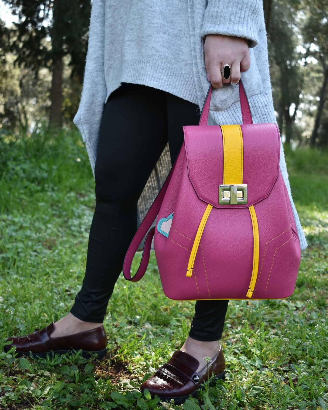 Custom Made Leather Backpack, Leather Rucksack, Backpack Women, Leather ...