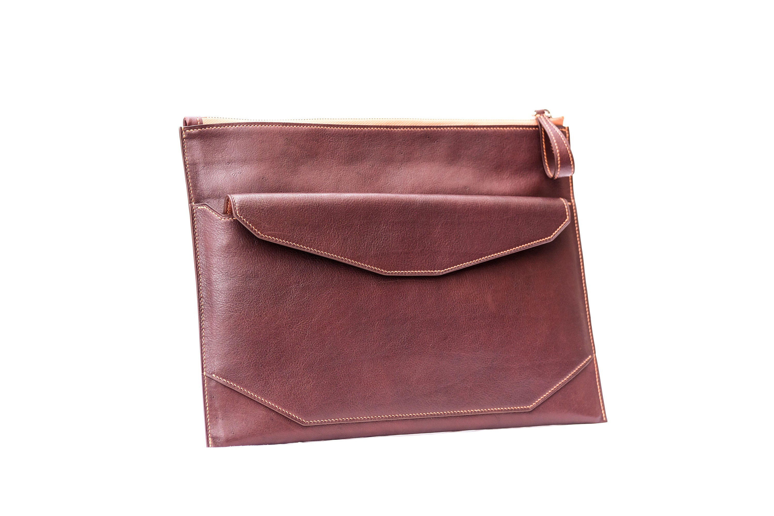 Custom Made Leather Organizer | Personalized Leather Portfolio | Hand ...
