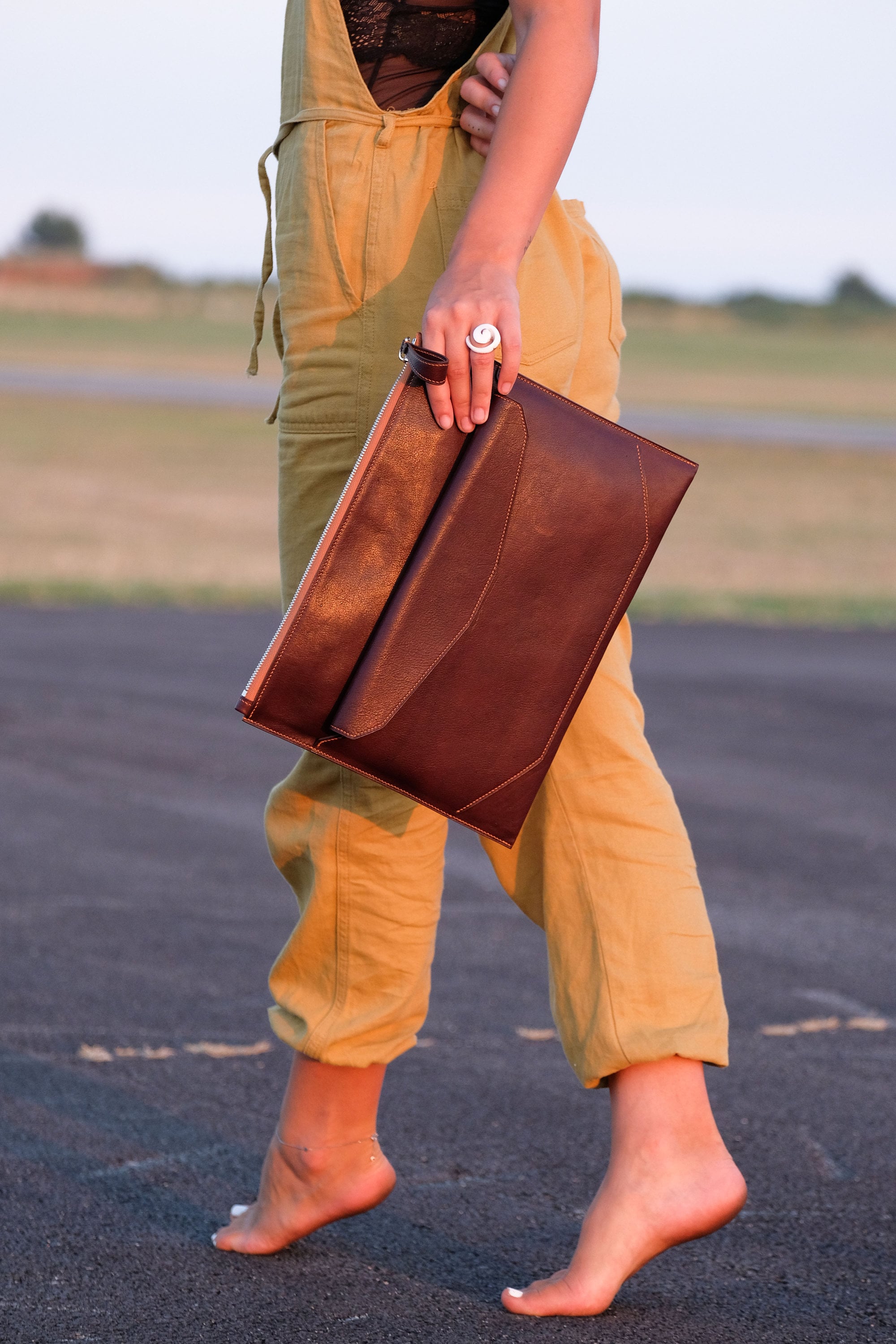 Custom Made Leather Organizer | Personalized Leather Portfolio | Hand ...