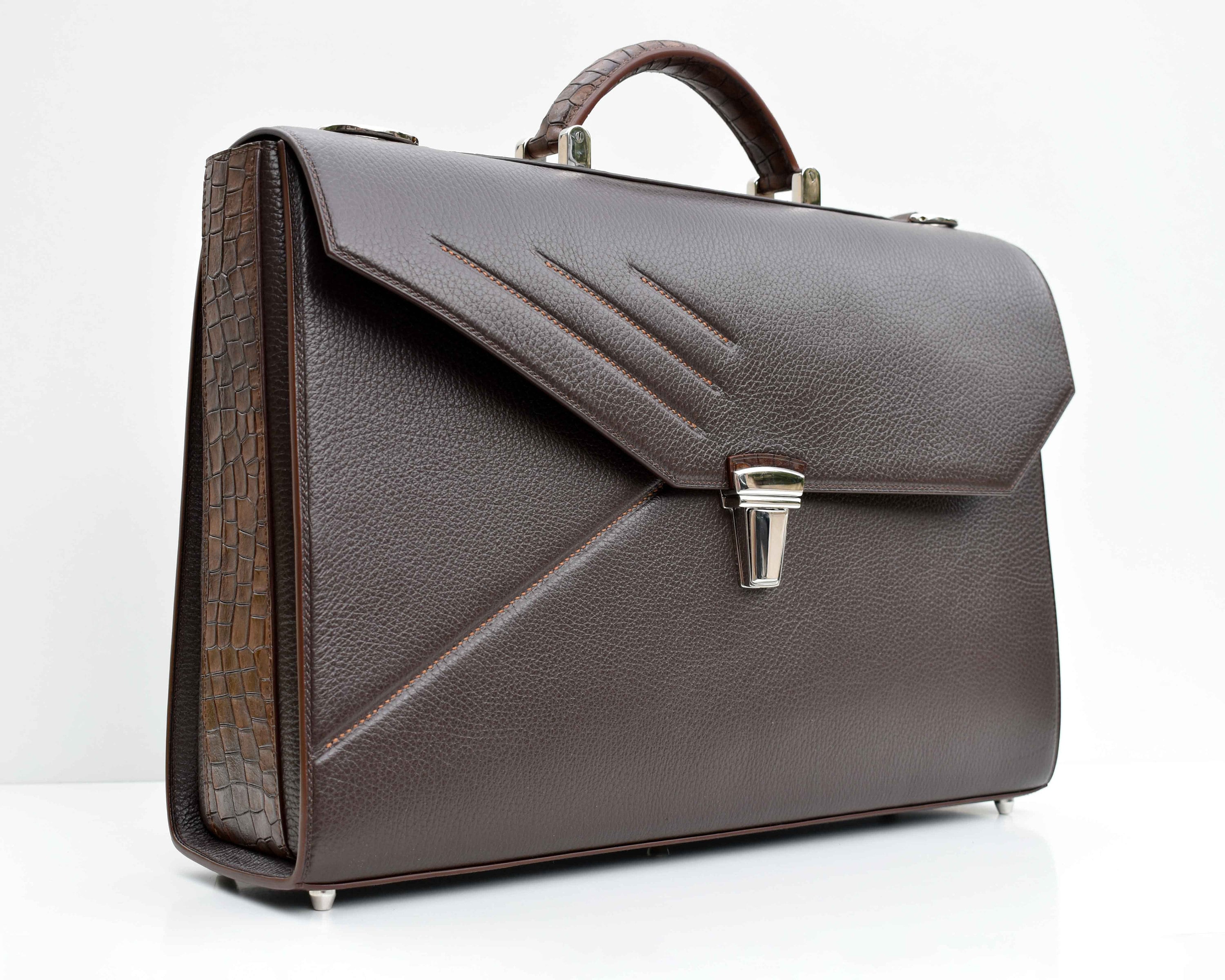 Personalized Leather Briefcase Satchel Custom Made Laptop - Etsy