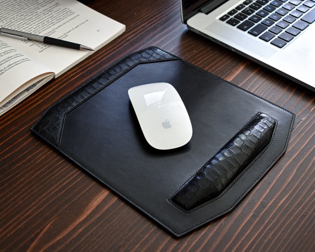 Leather Office Ergonomic Mouse Pad, Leather Laptop Mouse Pad, Hand ...
