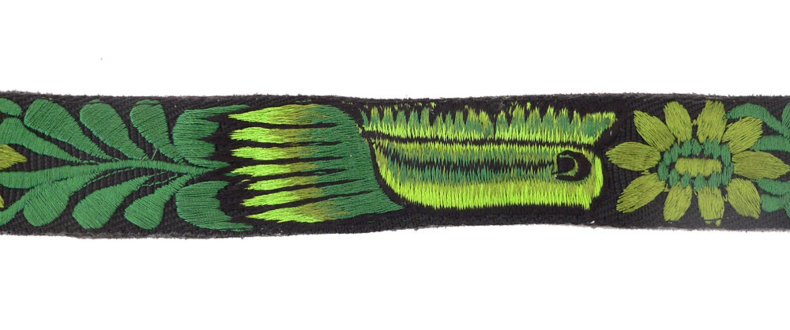 Leather Dog Collar Green Dog Collar Birds Dog Collar Woven | Etsy