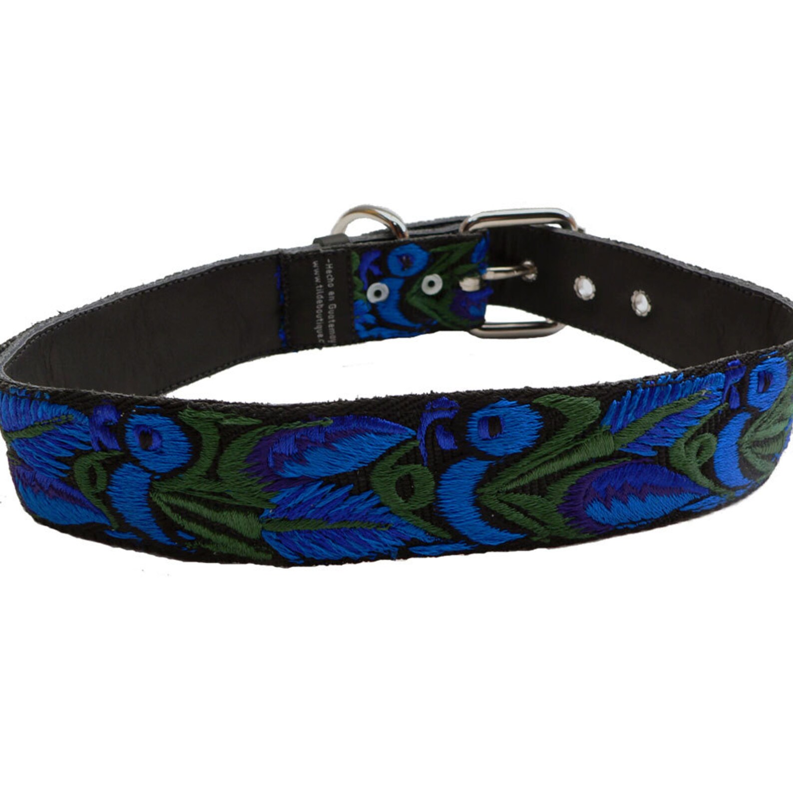 Leather Dog Collar Colorful Dog Collar Blue Dog Collar - Etsy