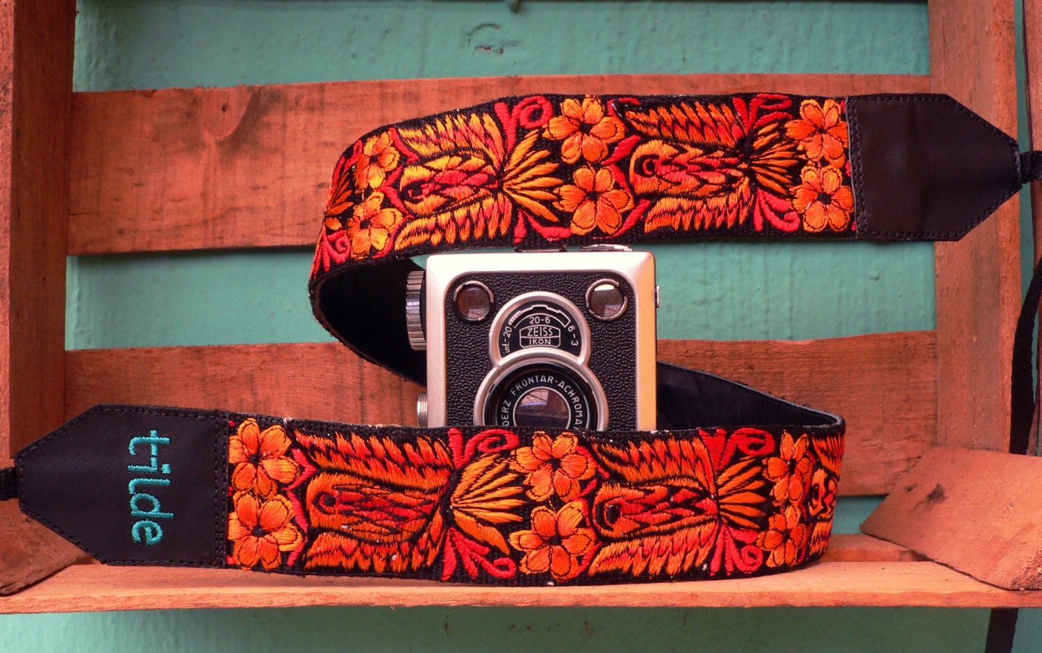 DSLR Camera Strap, Leather Camera Strap With Traditional Guatemalan ...