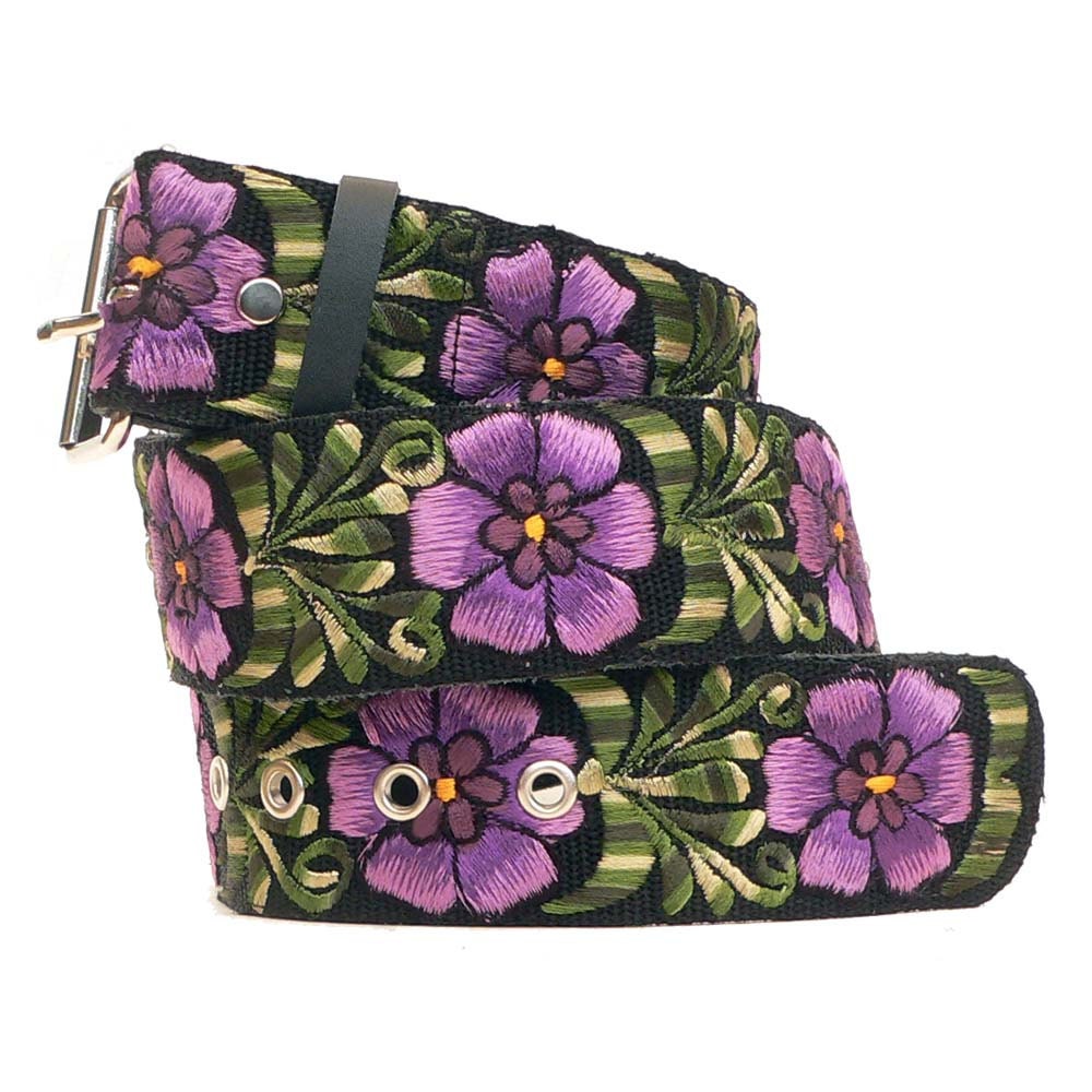 Womens Wide Leather Belt Dress Belt Boho Style Floral | Etsy