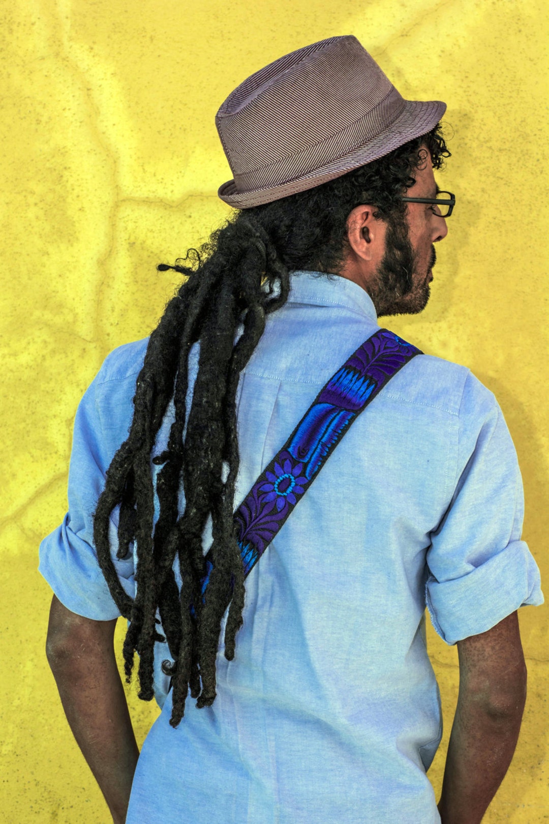 Gift for Photographer, Leather Camera Strap, Blue Camera Strap, Gift ...