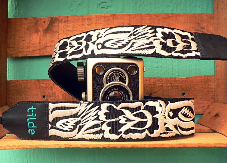 DSLR Camera Strap, Leather Camera Strap With Traditional Guatemalan ...