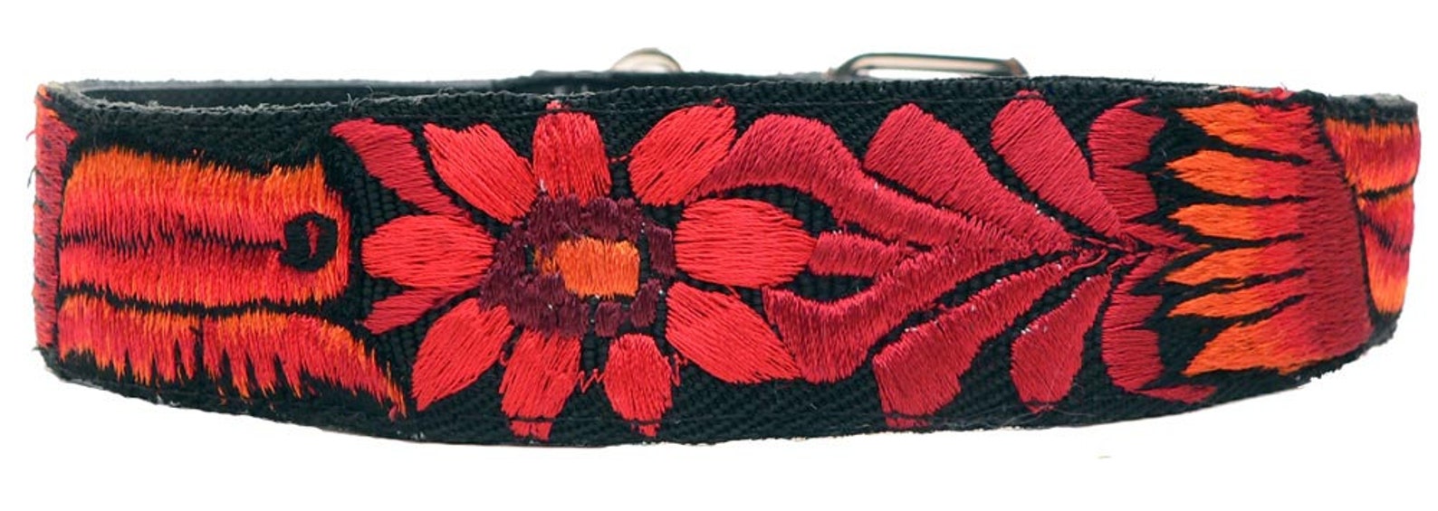 Leather Dog Collar Colorful Dog Collar Birds Dog Collar Red - Etsy