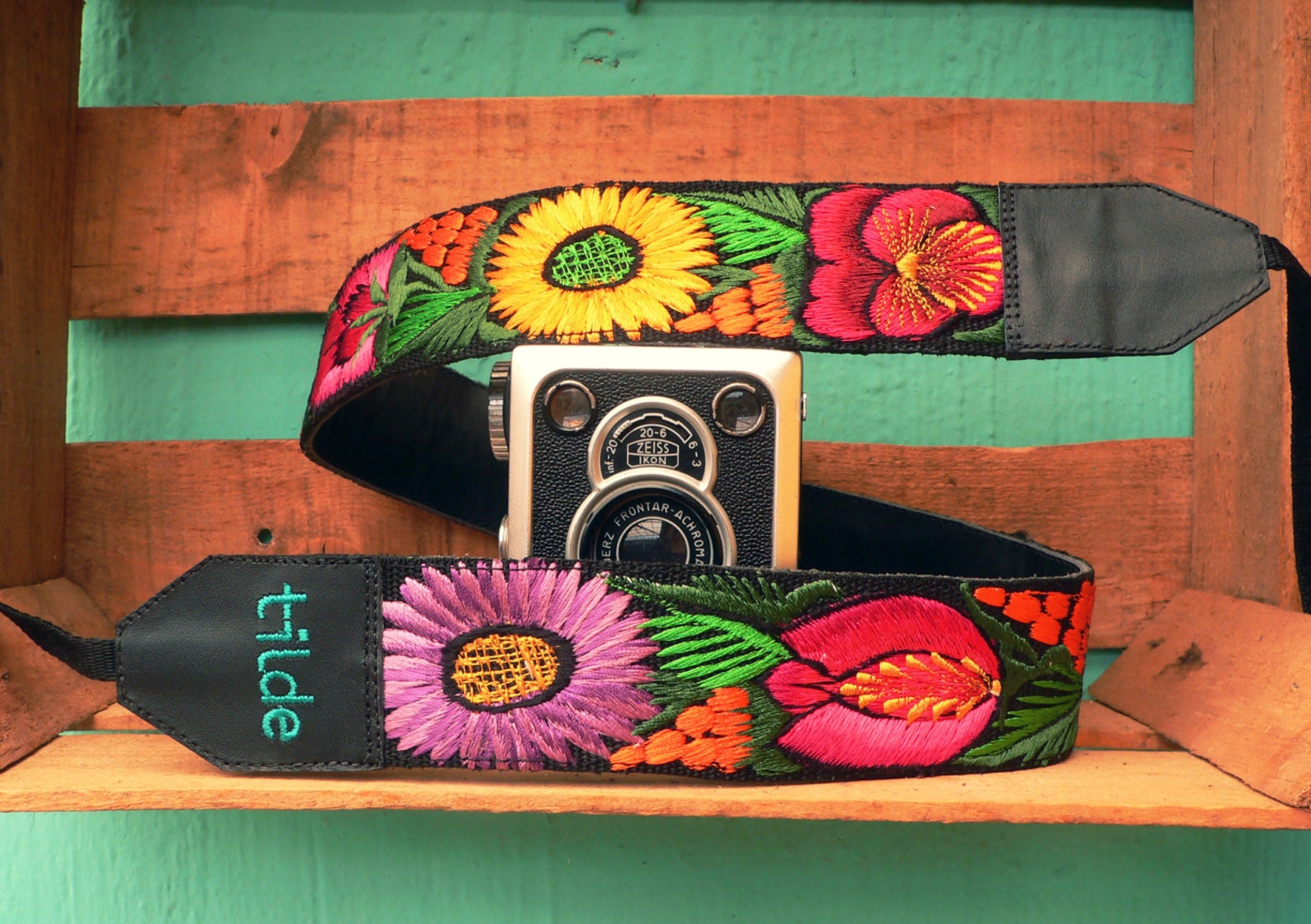 Leather Camera Strap, Colorful Camera Strap, Gift Photographer, Gift ...
