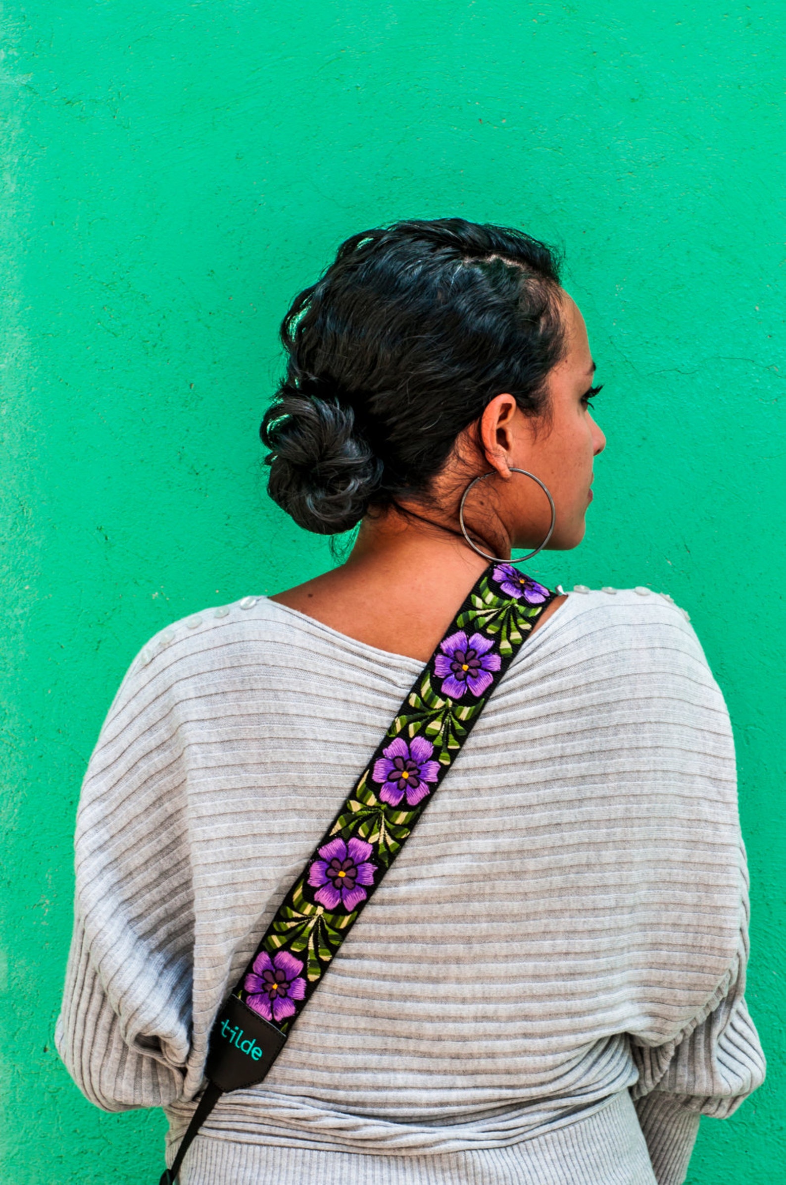Leather Camera Strap, Guatemalan Embroidery, DSLR Camera Strap, Gift ...