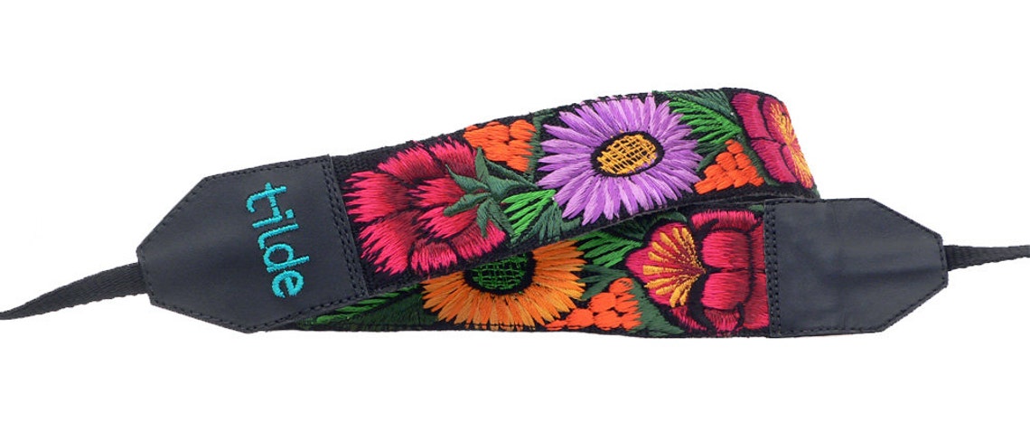 Leather Camera Strap Colorful Camera Strap Gift | Etsy