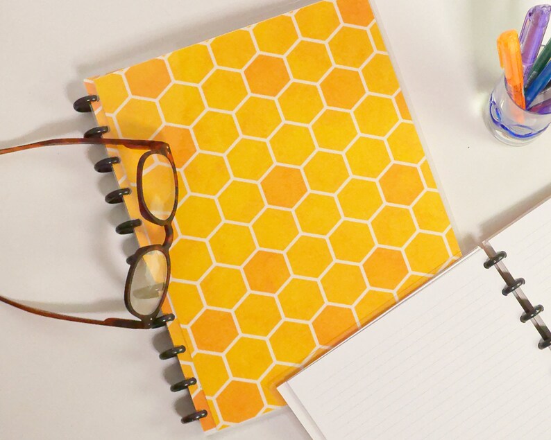 Disc bound notebook with custom covers interchangeable and | Etsy