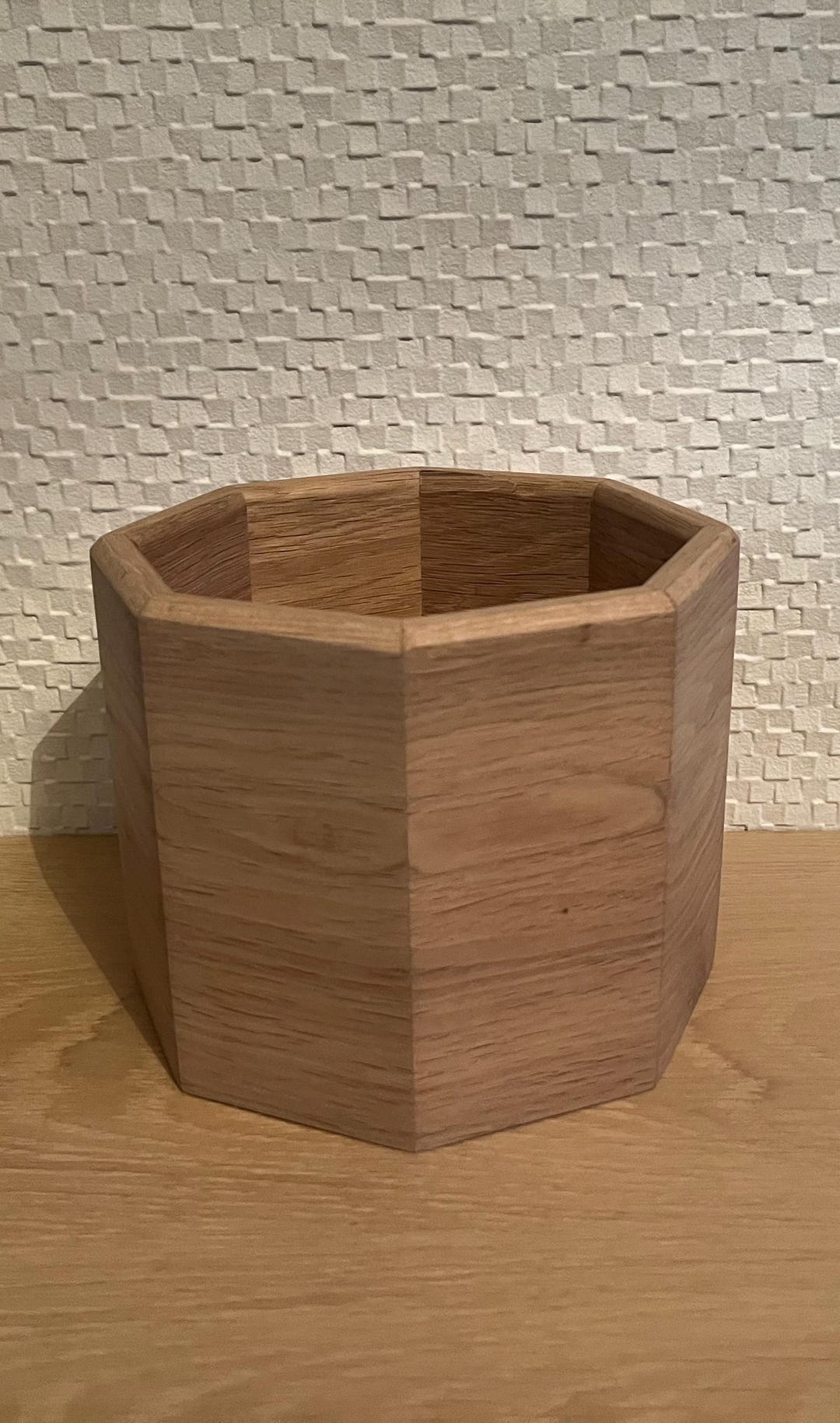 Octagon Plant Pot Solid Oak Stand Sold Separately - Etsy